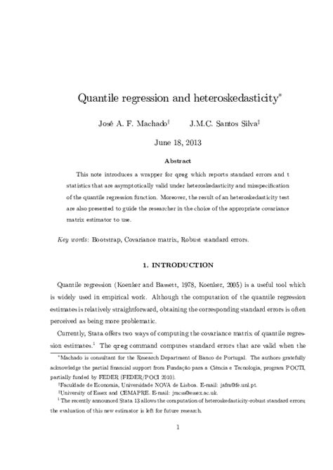 pdf quantile regression and heteroskedasticity