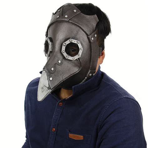 Plague Doctor Mask Halloween Mask Latex Full Face Punk Bird Face Mask
