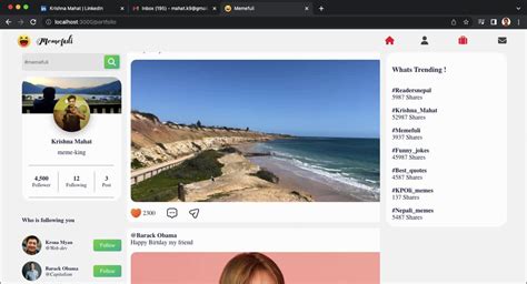 Krishna Mahat On Linkedin Reactjs Ui Socialmedia