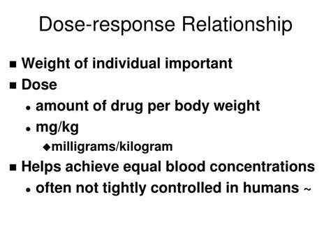 Ppt Dose Response Relationships Powerpoint Presentation Id640011