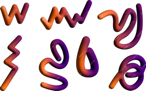 Premium Vector Gradient Abstract 3d Illustration Elements