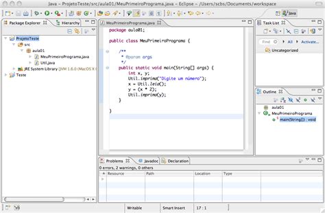 Introdução ao ambiente de desenvolvimento Java Eclipse