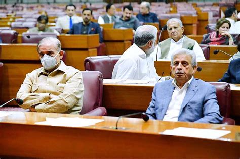 Prime Minister Muhammad Shehbaz Sharif Is Attending A Session Of The