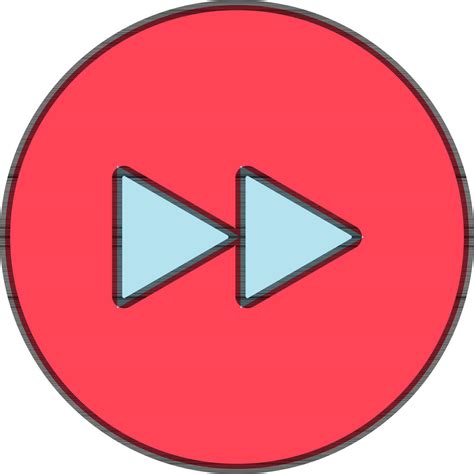 Forward Play Skip Button Icon In Blue And Red Color 24460297 Vector Art At Vecteezy