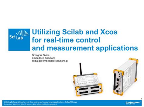 Pdf Utilizing Scilab And Xcos For Real Time Control And Measurement Dokumen Tips