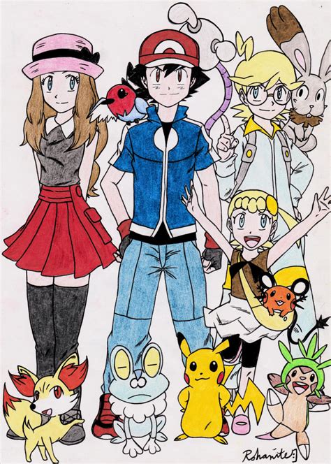 Pokemon XY Main Cast By Rohanite On DeviantArt