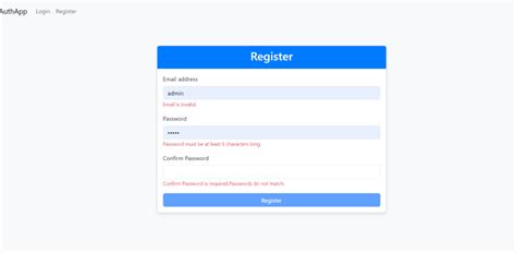 Create A User Login And Registration Forms With Validations Using