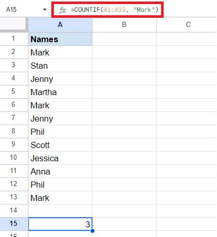 Count Cells With Text In Google Sheets 3 Easy Ways