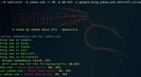 Búsqueda De Subdominios Con Sublist3r Byte Mind