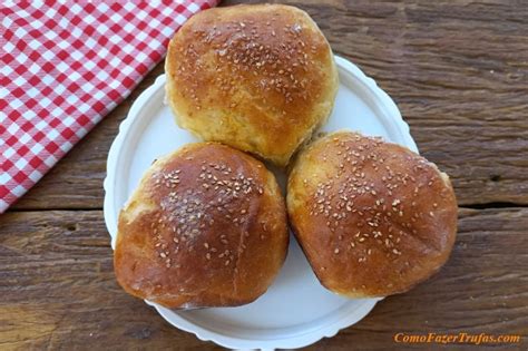 Receita pão de brioche para hambúrguer como fazer fácil