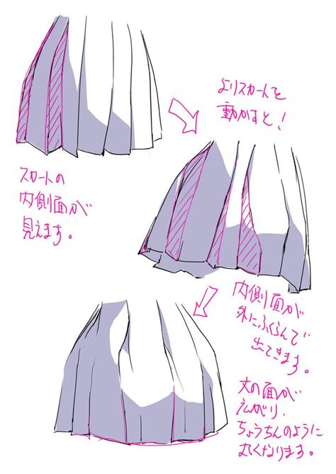Tutorial Girl Skirt 「プリーツスカートを考える。」 Pixiv スケッチの基本 スケッチのコツ スケッチ