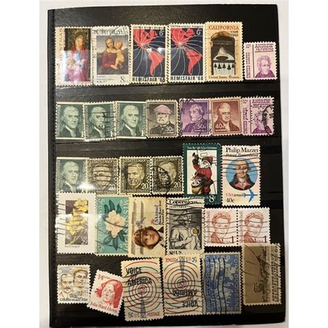 美國郵票1960~1990年代52張品相優絕版稀少，阿紅珍藏的郵票大出清 蝦皮購物