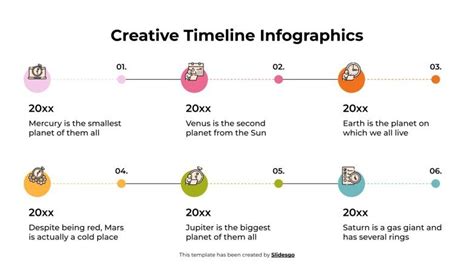 Creative Timeline Infographics Template