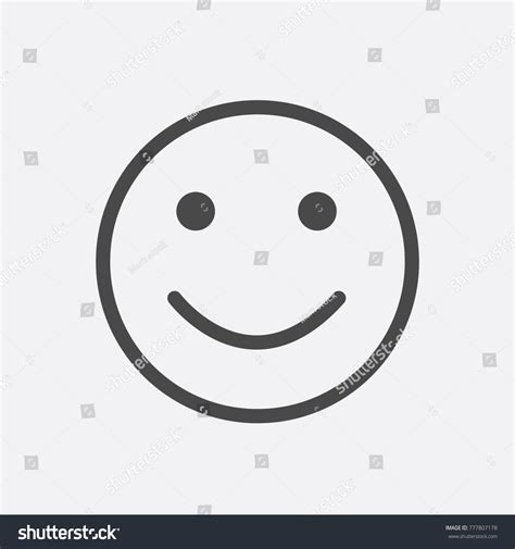 Smiley Face Emoji Icon Vector Websites Stock Vector Royalty Free