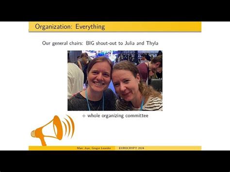 Free Video Eurocrypt 2024 Rump Session From Theiacr Class Central