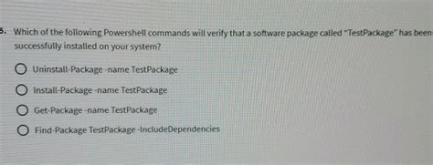 Which Of The Following Powershell Commands Studyx