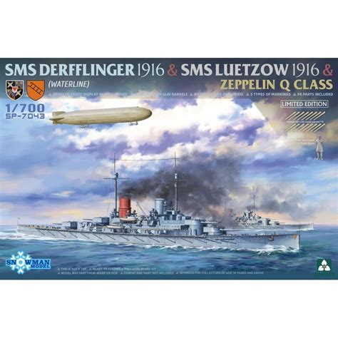 Takom Tak7043 1 700 Derfflinger Luetzow Zeppelin Q Class Set Model