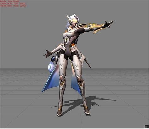 D Model Lesley Stellaris Ghost MODEL ONLY VR AR Low Poly CGTrader