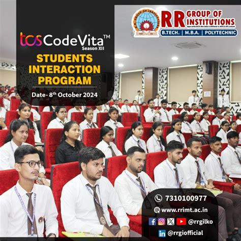 Rr Group Of Institutions On Linkedin Tcscodevita Tcs