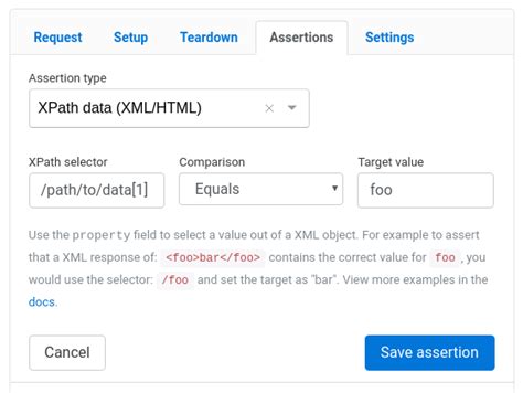 new feature xpath assertion for xml and html assertible