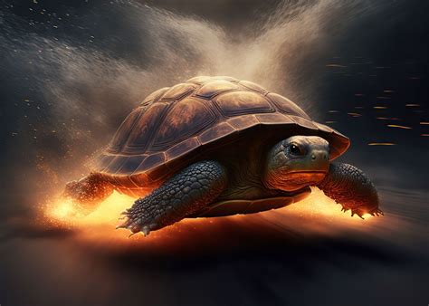 Turtle Fire Poster By Lauren Akaety Displate