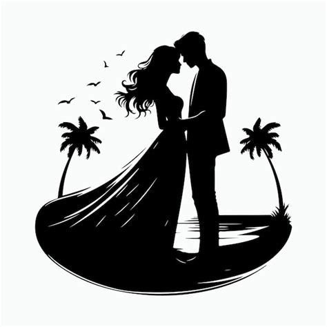 Premium Vector Silhouette Couple Vector