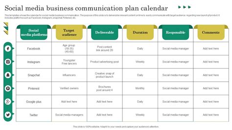 Business Communication Plan Templates 37 Simple Communication Plan