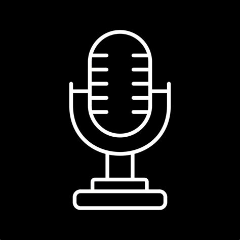 Microphone Vector Icon Vector Art At Vecteezy