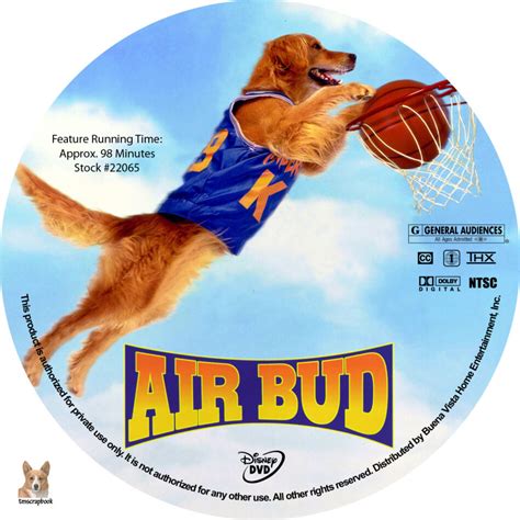 Air Bud Dvd Label 1997 R1 Custom