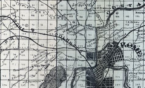 1895 Map Of Floyd County Georgia Etsy
