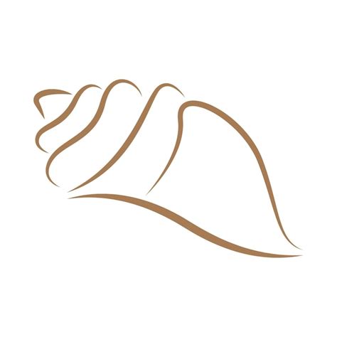 Premium Vector Shell Icon Logo Design Illustration