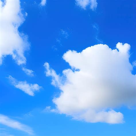 Premium Ai Image Blue Sky With Clouds Generative Ai