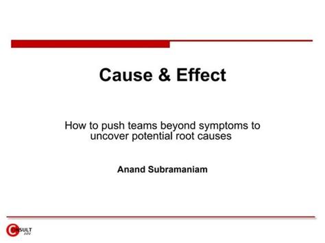 Root Cause Analysis Ppt