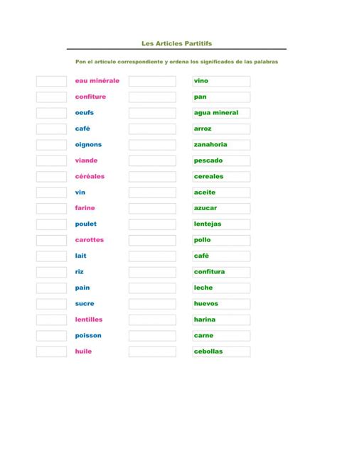 Articles Partit… Free Interactive Worksheets 638084