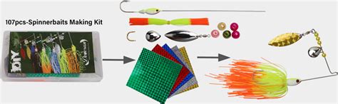Dovesun Spinner Making Kit Inline Spinner Baits Trout