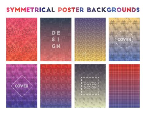 Symmetrical Poster Backgrounds Stock Vector Illustration Of