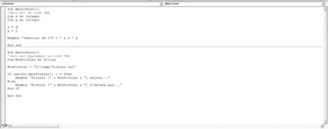 Cours VBA VBE l éditeur de code VBA Excel Malin com