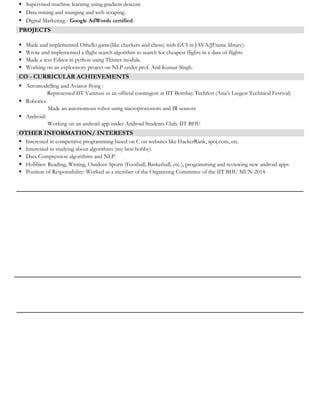 CV College Mayank PDF
