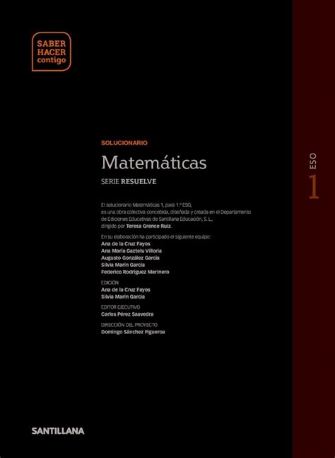 PDF SOLUCIONARIO Matemáticas 1 Santillana 2020 3 5 El