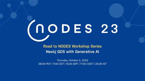 Road To Nodes Neo4j Graph Data Science With Generative Ai Youtube
