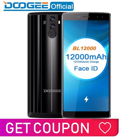DOOGEE BL12000 Smartphone 12000mAh Fast charge 6.0''18:9 FHD+ Octa Core ...