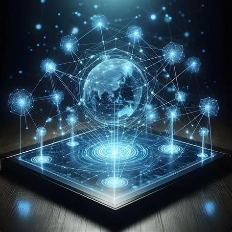 premium photo holographic display projecting a three dimensional
