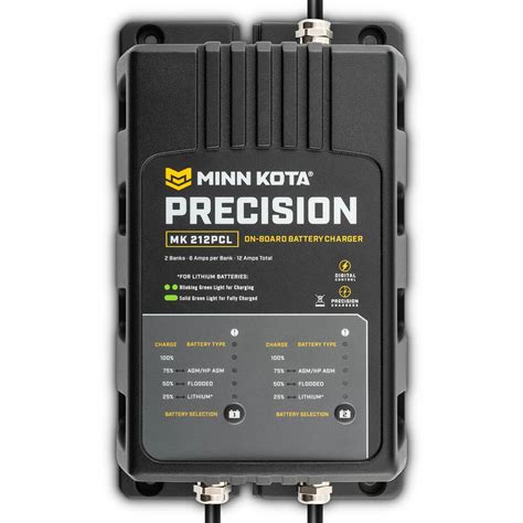 Minn Kota Mk212pcl Precision Charger 2 Bank 6 Amps Minnkota 1832121