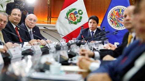 Misión De Oea Se Reúne Con Presidente Castillo Que Afirma Que
