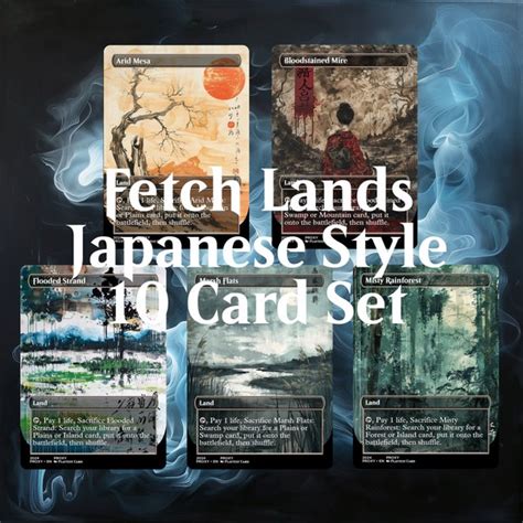 magic the gathering dual land proxy etsy