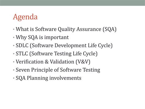 Fundamentals Of Software Quality Assurance And Testing Pptx