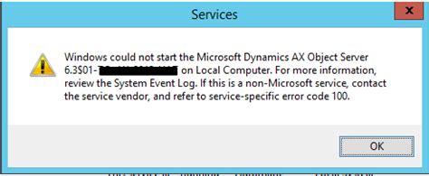 While Starting The Aos Service If You Face Above Error Then Check Things