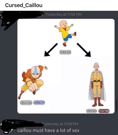 Cursed Caillou 7 Add E Caillou Must Have A Lot Of Sex Ifunny
