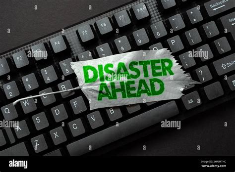 Conceptual Caption Disaster Ahead Internet Concept Contingency Planning Forecasting A Disaster