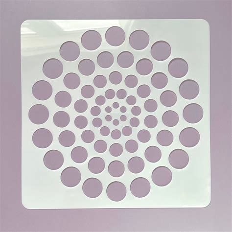 Circle Made Up Of Circles Stencil Bubble Geometric Craft Etsy